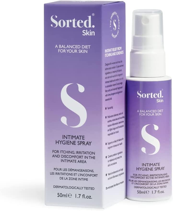 Sorted Skin Intimate Hygiene Spray Supports a Balanced pH and Helps ...