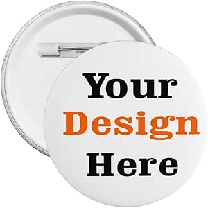 Amazon.com: Custom Pins Buttons Bulk Custom Your Own Name Text Picture Personalized Pinback ...