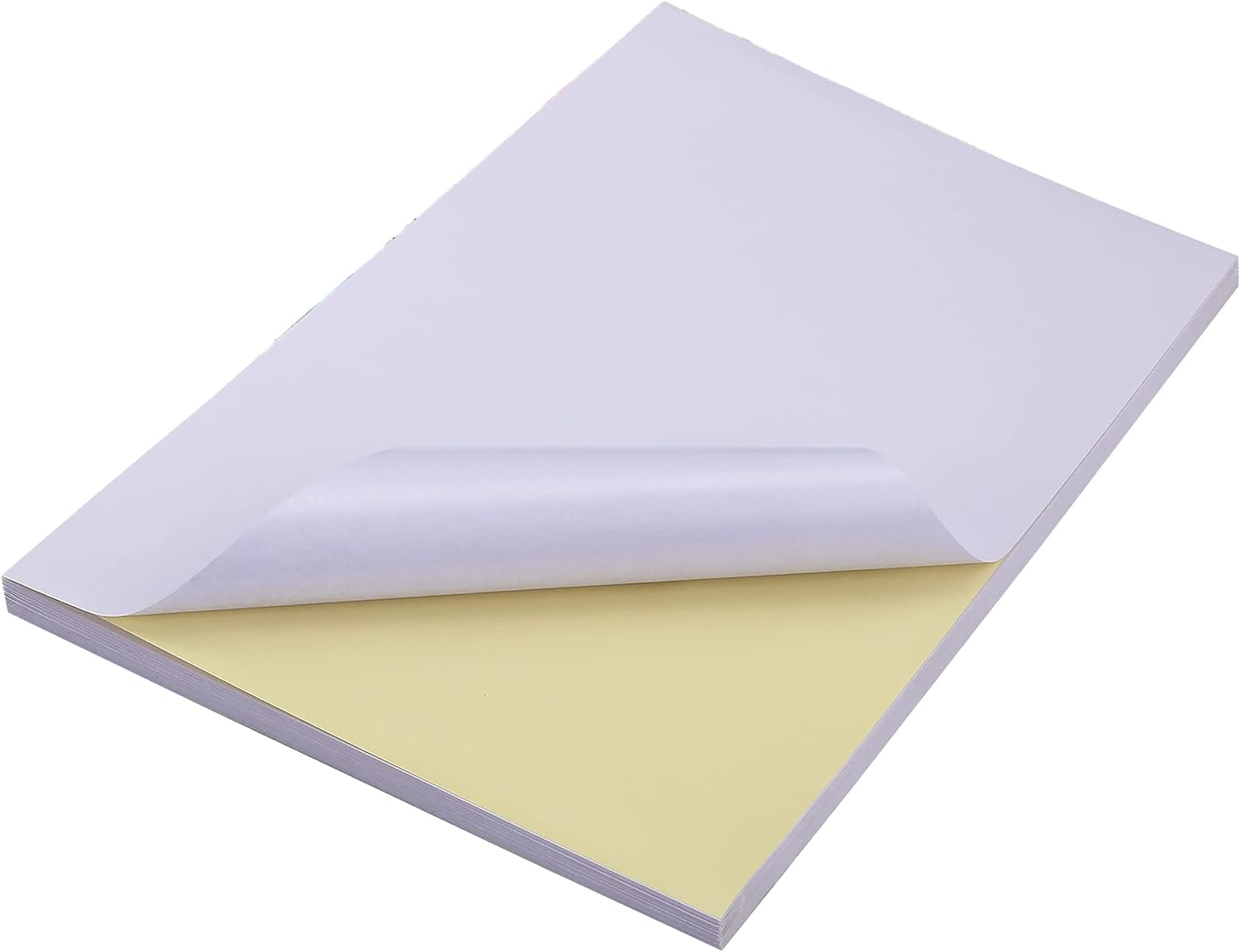 A4 Printer Sticker Paper, Pack of 100 Sticker Paper Label Sheets ...