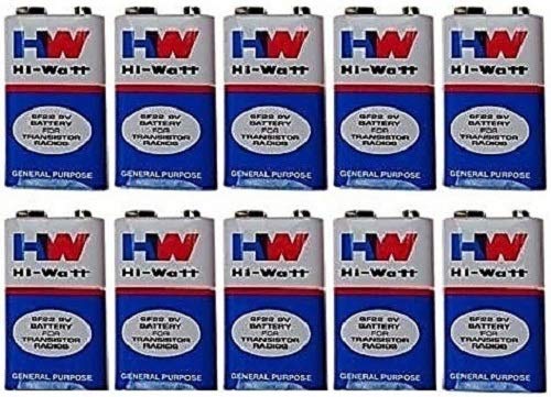 Lab Junction 9 Volt Hi-Watt HW Long Life Zinc Carbon Battery,Hi-Watt,9V ...
