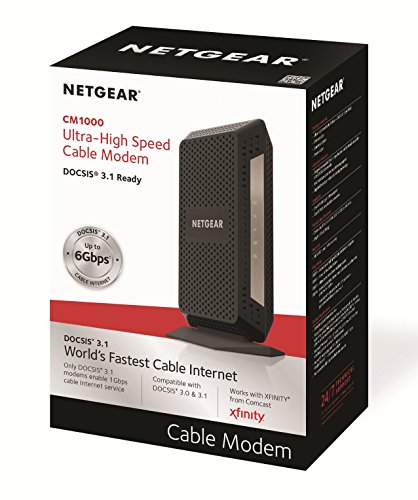 NETGEAR Cable Modem DOCSIS 3.1 (CM1000) Gigabit Modem, Compatible with ...