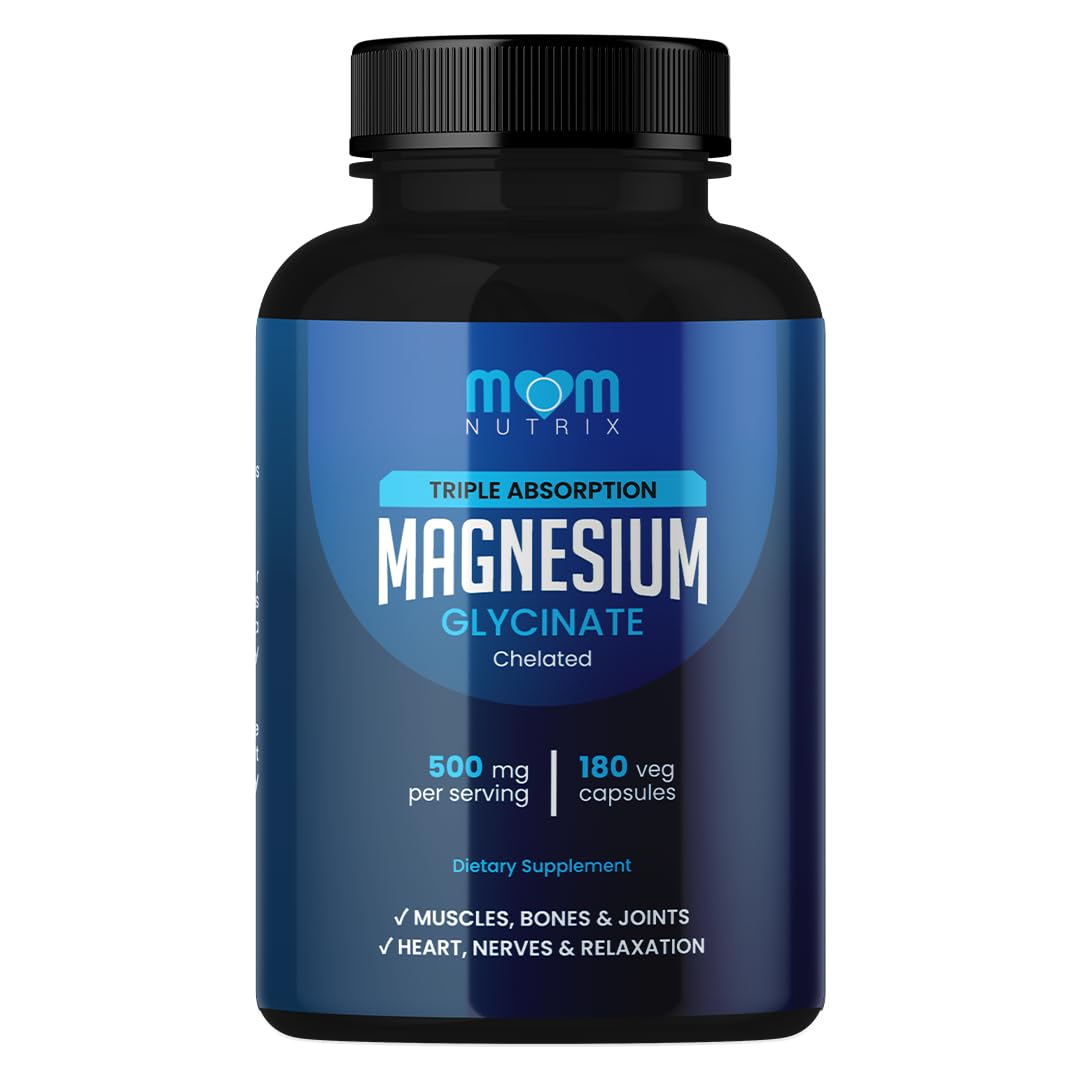 Amazon.com: MOM Nutrix Magnesium Glycinate - 500 mg Chelated Triple ...