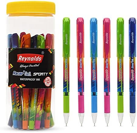 Reynolds Racer Gel Sporty 15 Ct Jari Lightweight Gel Pen With ...