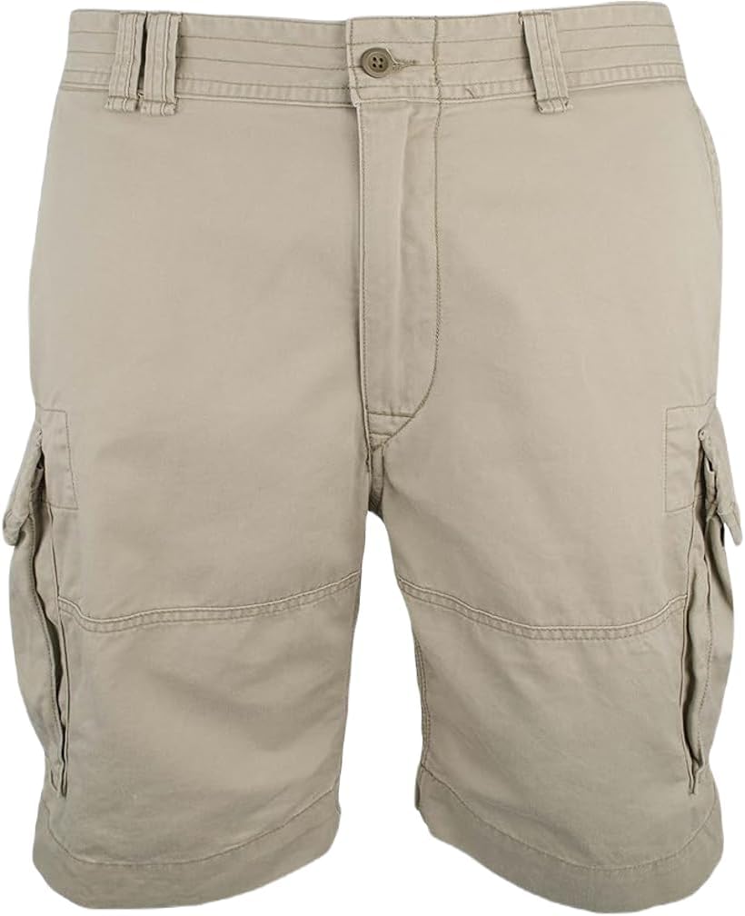 POLO RALPH LAUREN Men's Big & Tall Classic Fit Twill Chino Cargo Shorts (50B, Beige) | Amazon.com