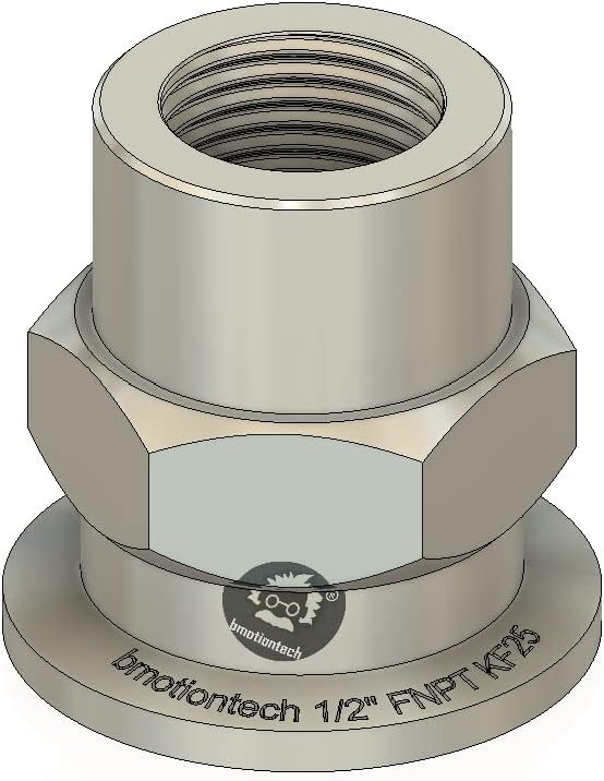BROWNIAN MOTION TECHNOLOGY FNPT to KF25 Flange Fitting (ISO-KF KF25 ...