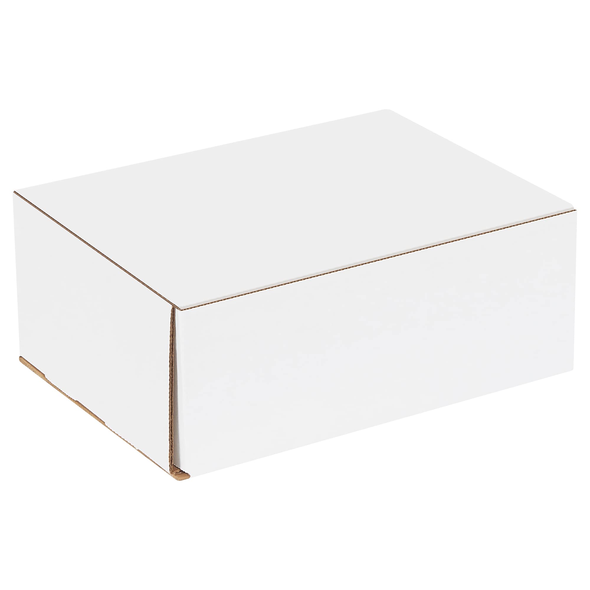 Aviditi White Corrugated Corrugated Cardboard Mailing Boxes, 10" x 8" x ...