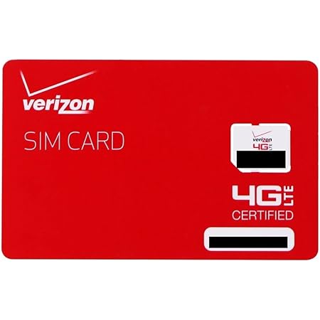 Amazon.com: Verizon Wireless 5G LTE SIM Card with NFC - Nano Sized (4FF ...