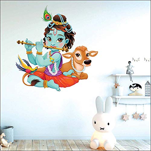 Buy Artway 'Janmashtami Krishna Sticker' Wall Sticker (PVC Vinyl, 60 cm ...