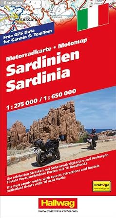 Sardinien Motorradtouren Karte