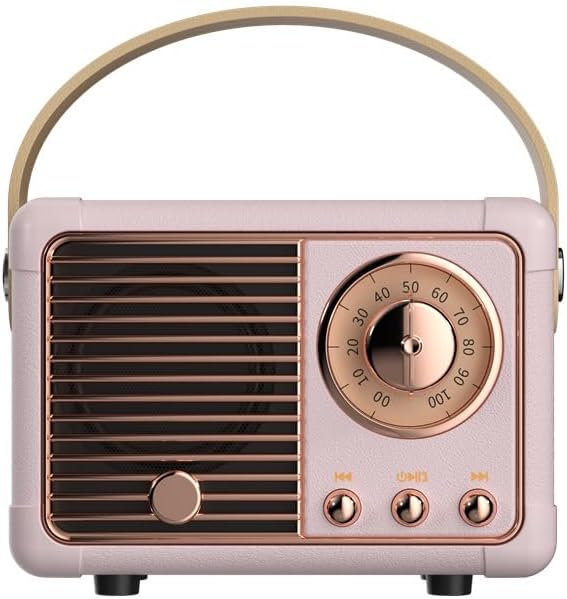 Amazon.com: Oncheer Portable Vintage Decor Radio, Retro Bluetooth ...