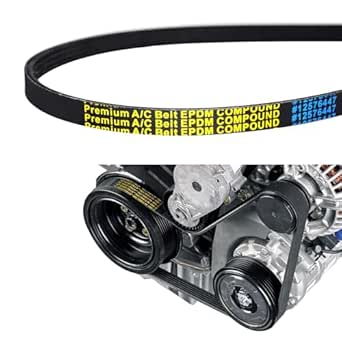 Jaxivo 12576447 AC Air Conditioner Belt for 99-08 Chevy Tahoe Suburban ...