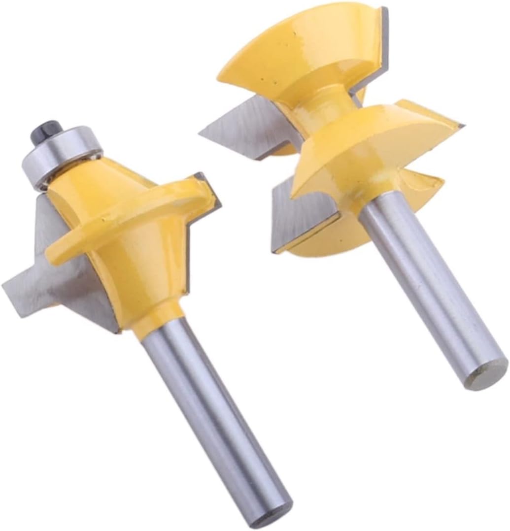 Amazon.com: Router bits 2PC 8mm Shank Tongue and Groove Edge Banding ...