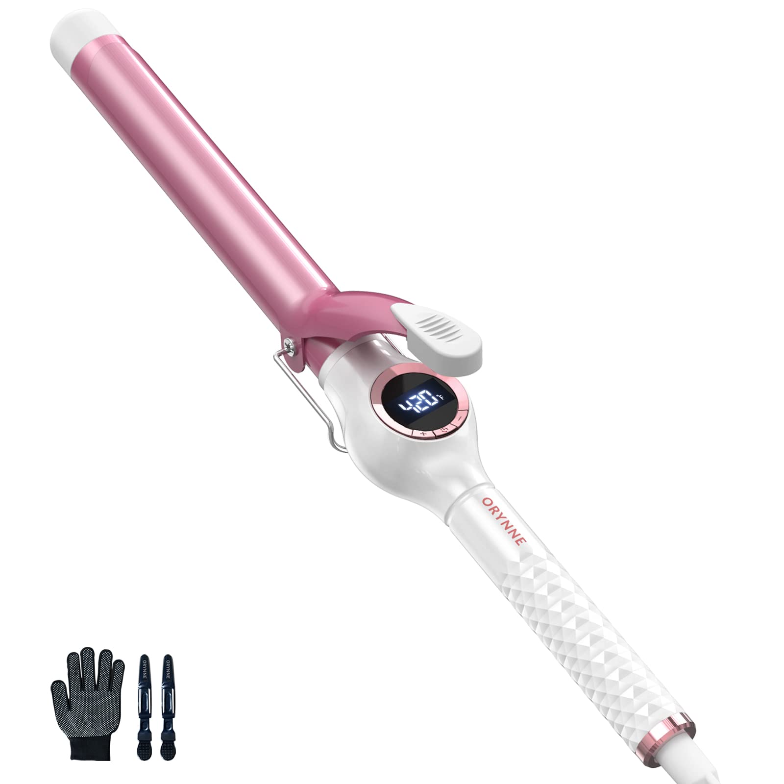ORYNNE 1 Inch Curling Iron Wand Long Barrel, Ceramic Curling Iron with ...