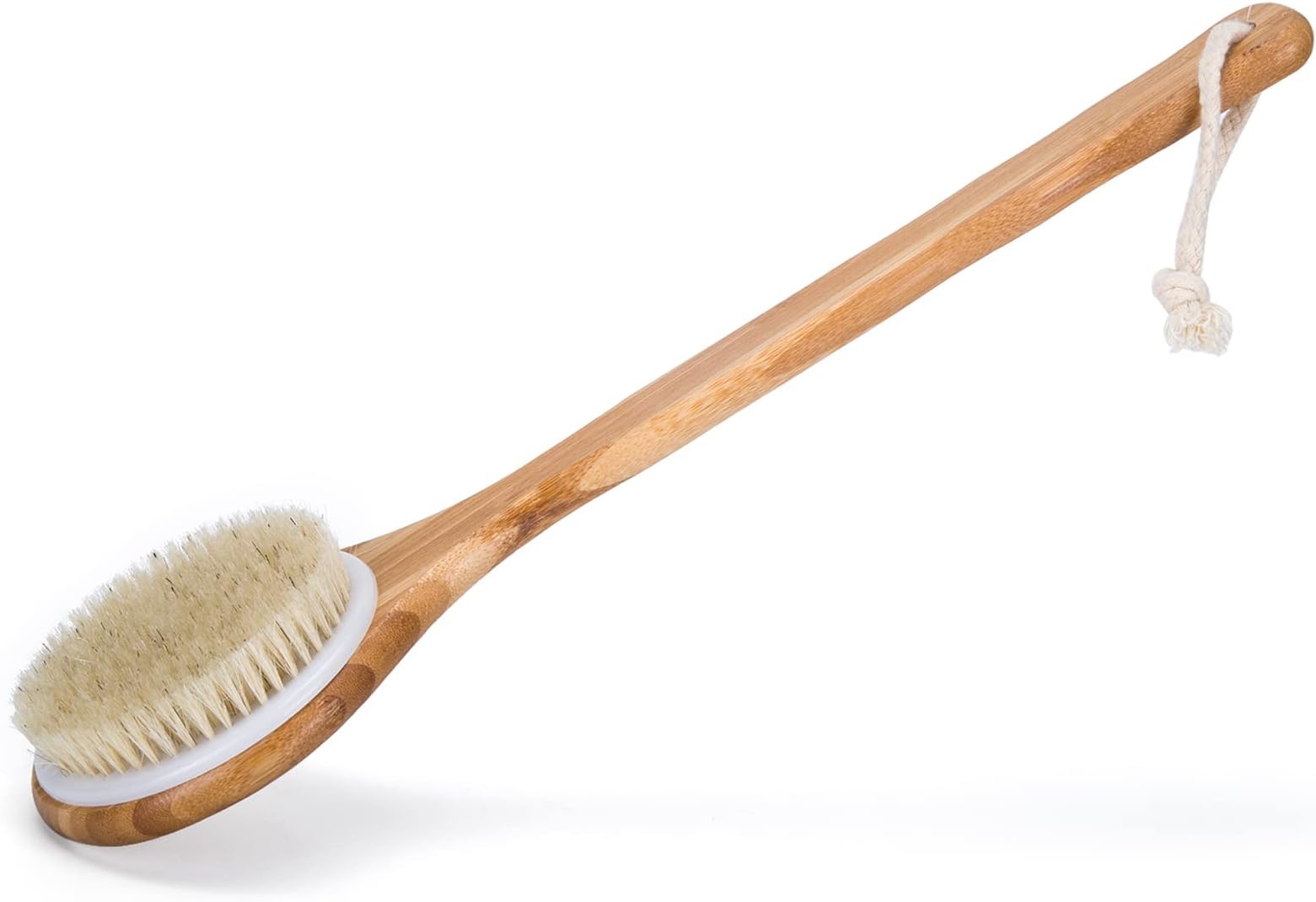 Amazon.com : Swissco Birch Wood Bath Brush Boar Bristle 16" (Large ...