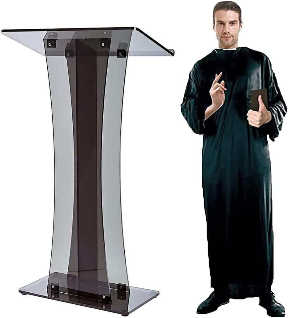 Amazon.com: Lectern Podium Stand Acrylic Pulpit Clear Podium Stand Wide ...
