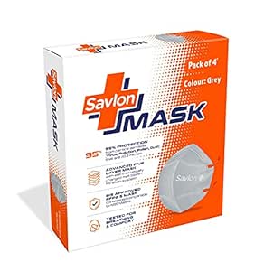 Savlon Mask, Adjustable Earloop Grey, BIS Certified FFP2 S Mask ...