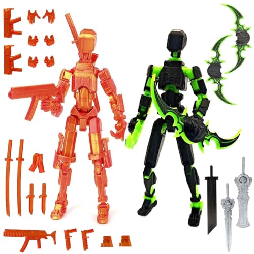 PEKOIU T13 Action Figure Set (Complete Assembly), Hiros 13 Toy Robot ...