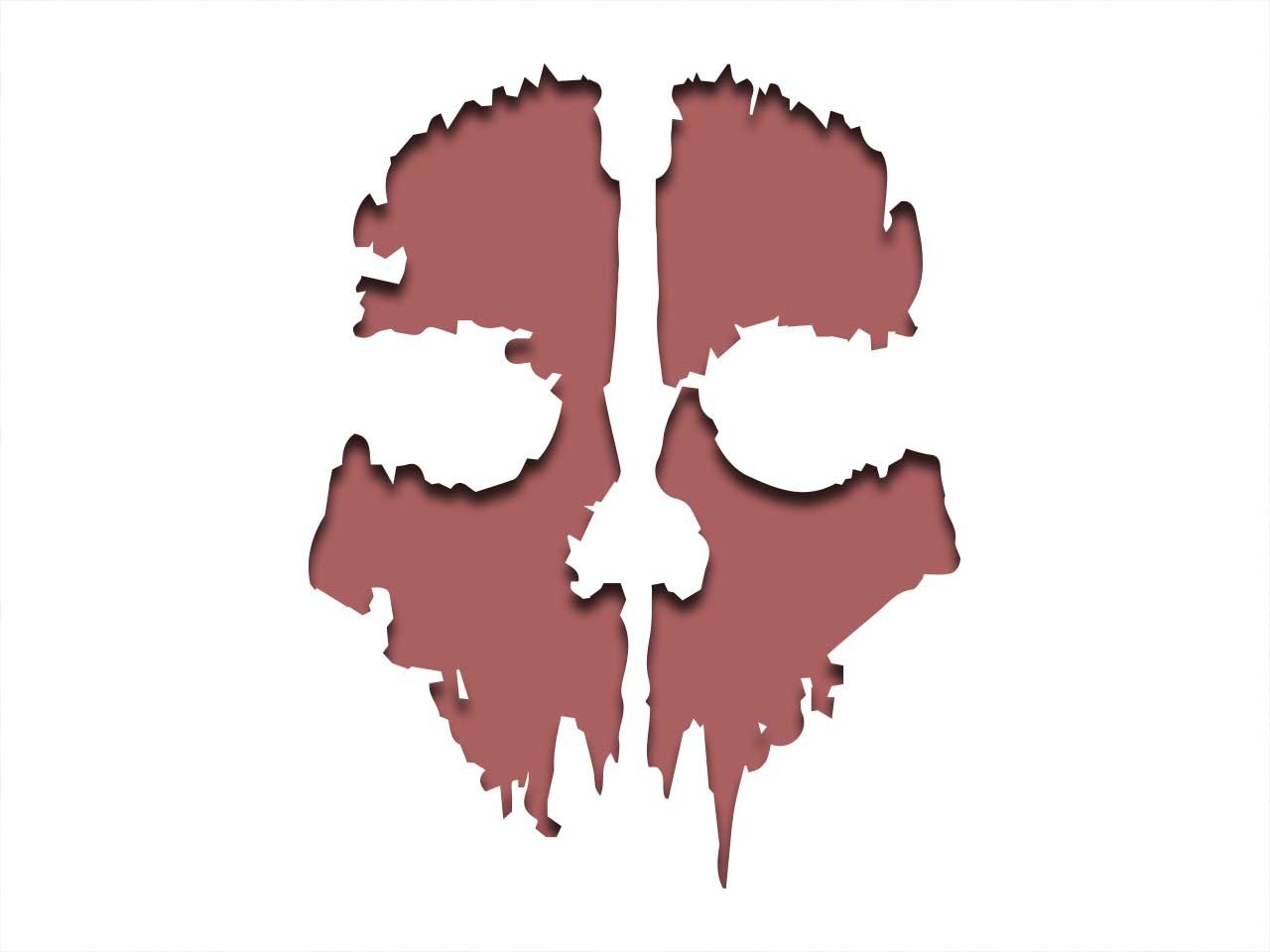 Call Of Duty Ghosts Logo Stencil