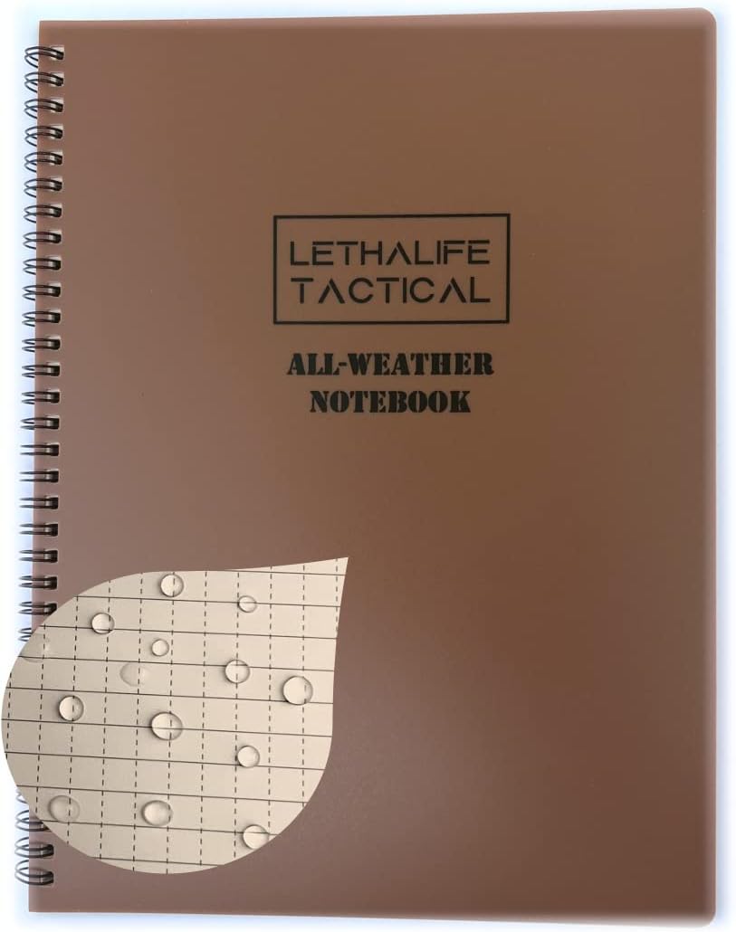 Amazon.com : LETHALIFE 8.5x11 inch All Weather Notepad Writing Pad ...