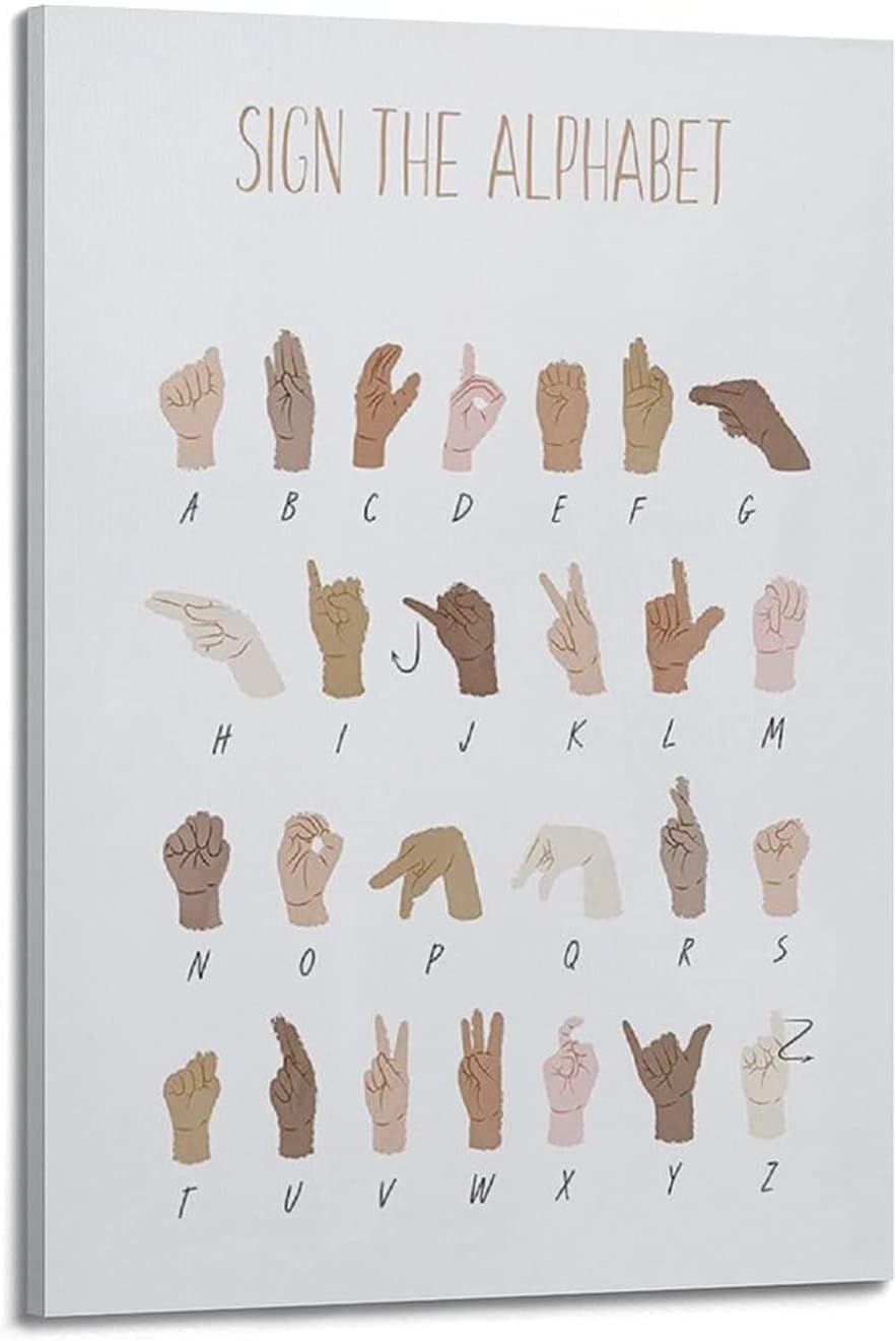 Asl Alphabet Art ASL ALPHABET – Izalaix Design