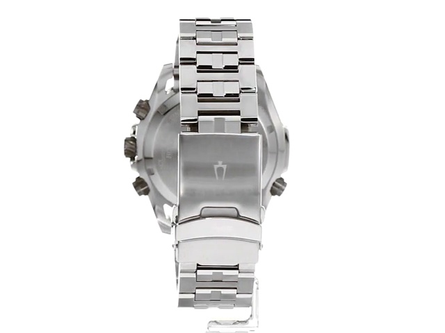 Watch Bulova Men's Quartz Watch with Stainless-Steel Strap, Silver, 24 ...