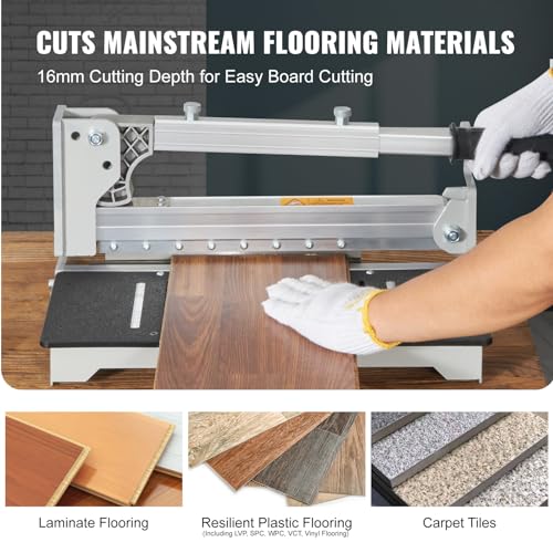 VEVOR Floor Cutter 13 inch, Cuts Vinyl Plank, Laminate, Engineered ...
