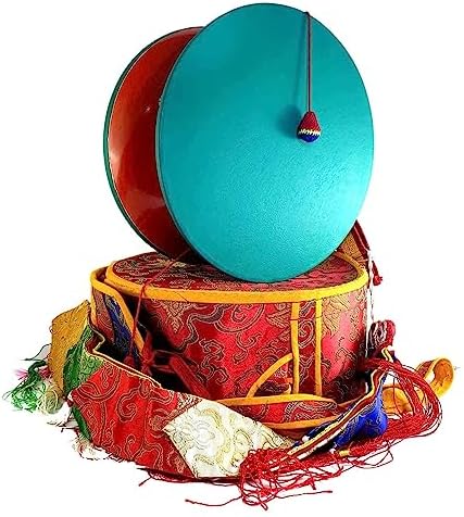 Amazon.com: Himalayan Craft Tibetan Chod Damaru Round, Large, Wooden ...