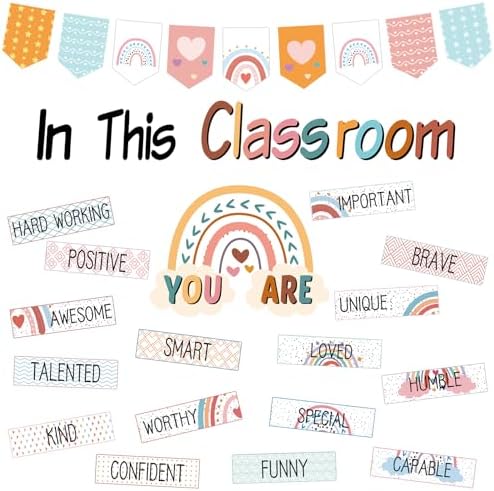 Amazon.com: 27Pcs Eucalyptus Affirmation Station Classroom ...