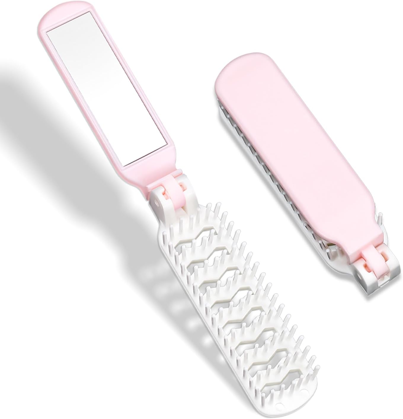 Amazon.com : Ultra Folding Hair Brush with Mirror : Folding Travel ...