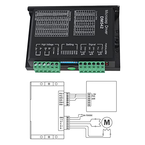 Snapklik.com : Stepper Motor Driver DM542, DC 20-50V DM542 2-Phase 128 Subdivision For Nema 17 ...