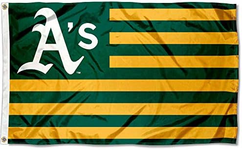 Amazon.com : Oakland A's Nation Flag 3x5 Banner : Sports & Outdoors