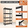 Amazon.com: BIG RED Storage Shelving Unit, 5-Tier Adjustable, Heavy ...