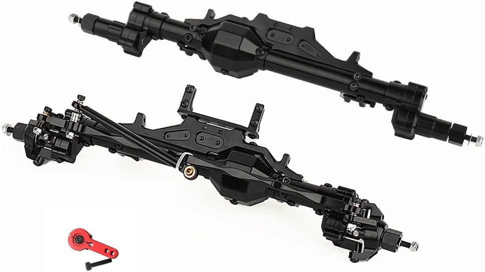 Amazon.com: RZXYLRC CNC Metal Complete Front Rear Portal Axle for 1/10 ...