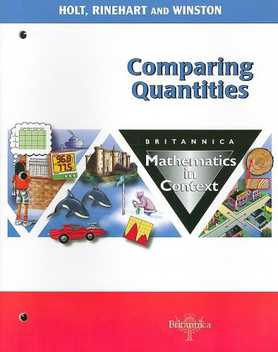 Comparing Quantity Grade 6: Holt Math in Context (Math in Context 2003 ...