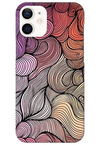 Swirly Design Printed Back Cover Phone Case for Apple iPhone 12 Mini ...