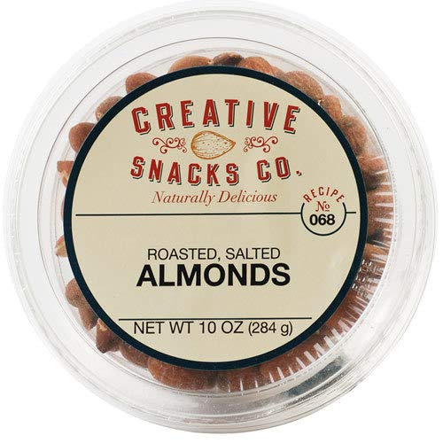 Amazon.com : Creative Snack Almonds Roasted Salted Cup, 10 oz : Grocery ...