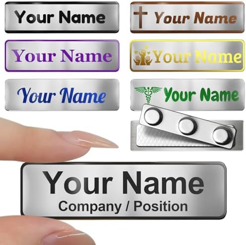Amazon.com : Custom Name Tag Customizable Name Tags, Personalized ...