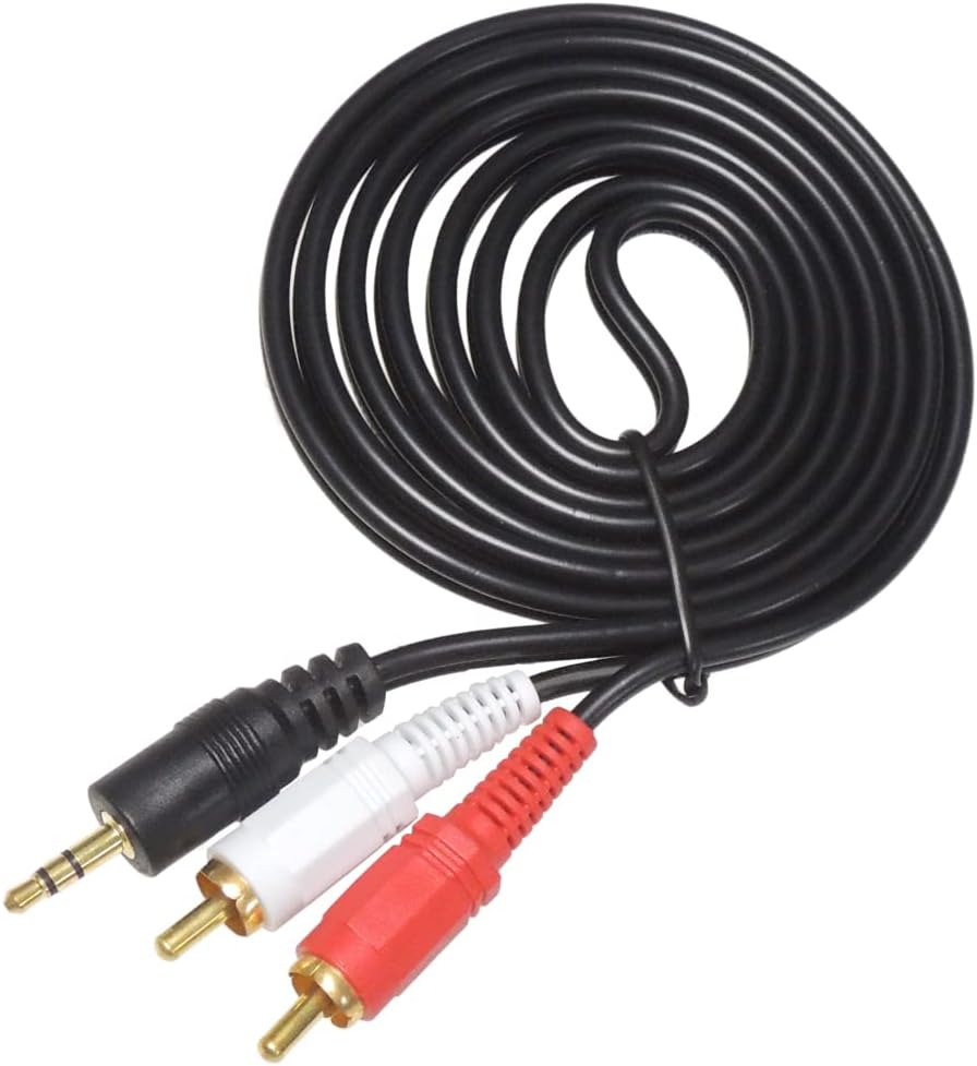 Amazon | KAUMO RCA(赤白オス) 3.5mmステレオミニ(オス) 変換ケーブル 1.4m 金めっき端子 | KAUMO ...