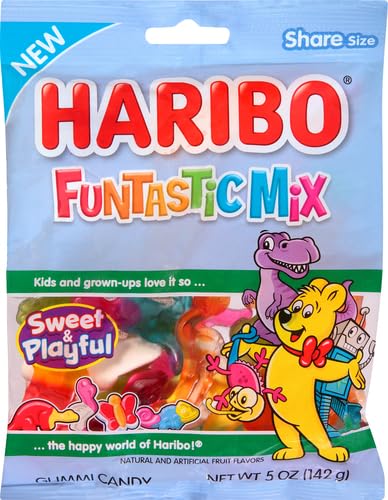 Amazon.com : Haribo Funtastic Mix - 5-oz. Bag : Grocery & Gourmet Food