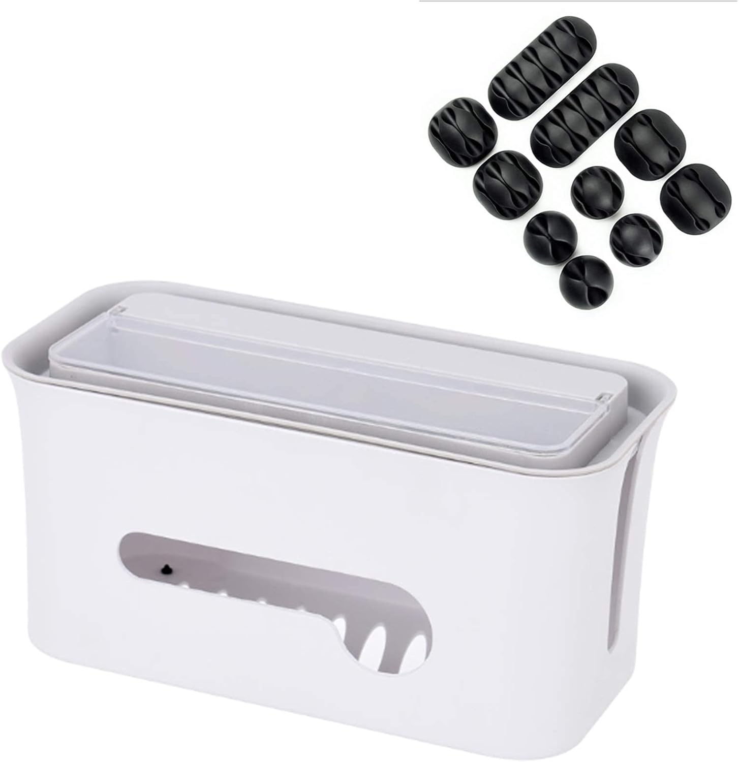 Cable Tidy Box, Cable Storage Box Organiser to Cover and Hide Extension ...