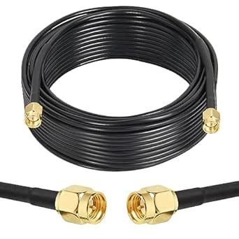 Amazon.com: MOOKEERF RG174 SMA Male to Male Coaxial Cable 50 ohm, Ultra Low Loss SMA to SMA ...