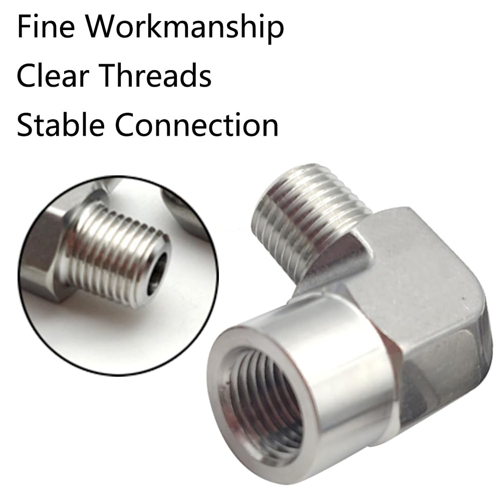 Snapklik.com : 90 Degree Elbow Pipe Adapter Stainless Steel Pipe ...