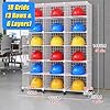 Amazon.com: Stackable Safety Helmet Storage Boxes with Wheels, Large ...