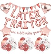 We Will Miss You Banner - Black Gold Retirement Party Backdrop ...