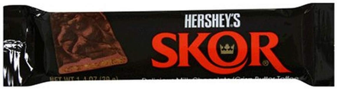 Amazon.com : SKOR Chocolate Candy Bars with Buttered Toffee, Minis, 191 ...