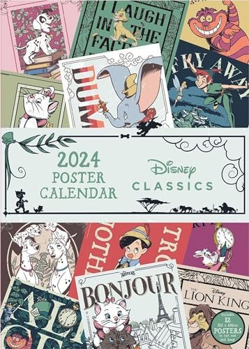 Disney Classics Calendar 2024 - Month to a View Poster Calendar 30cm x ...