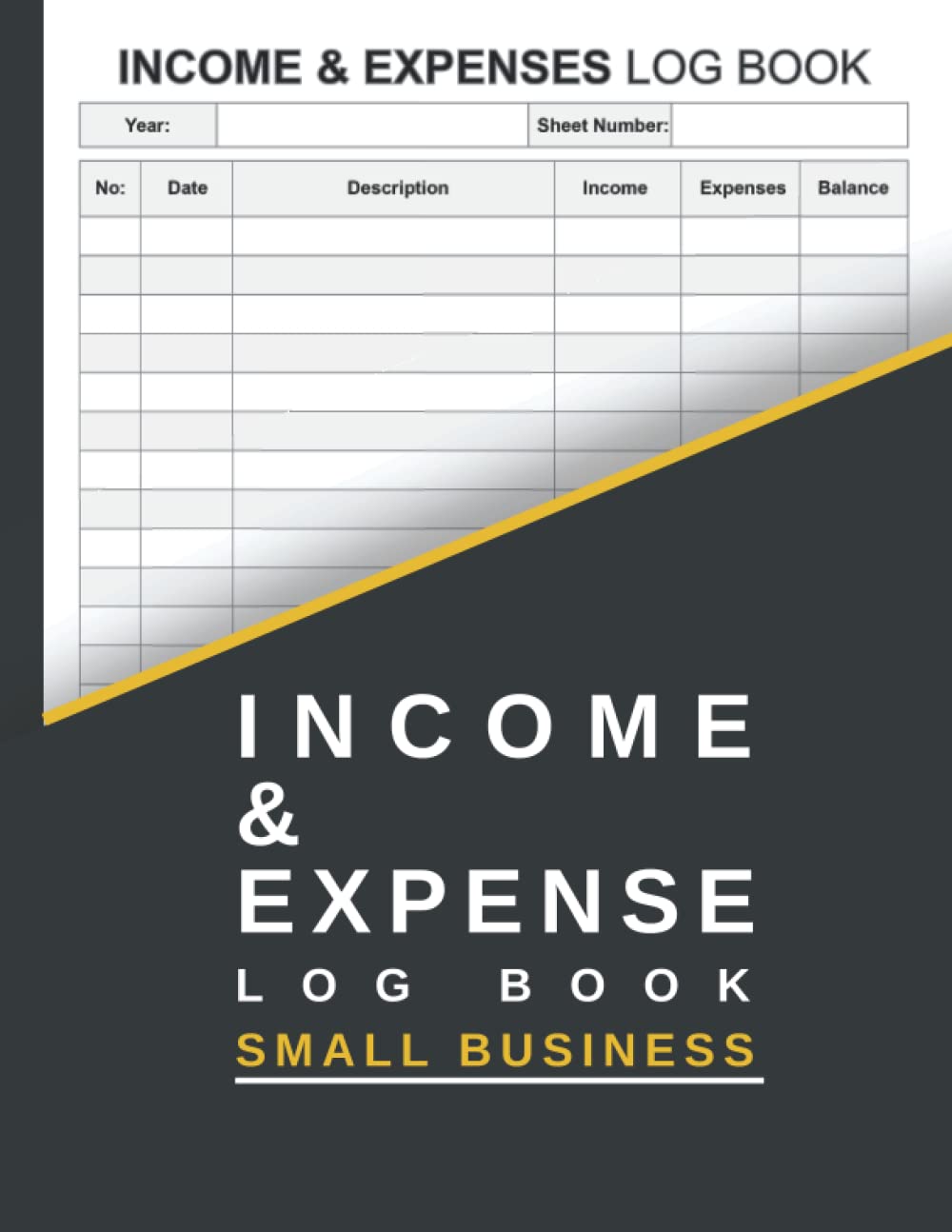 Amazon.com: Income and expense log book small business: Daily Income ...