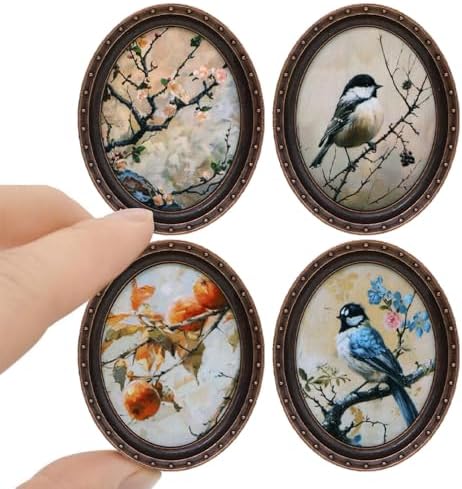 Amazon.com: iLAND 1/12 Scale Accessories, 4 Dollhouse Picture Frames w ...