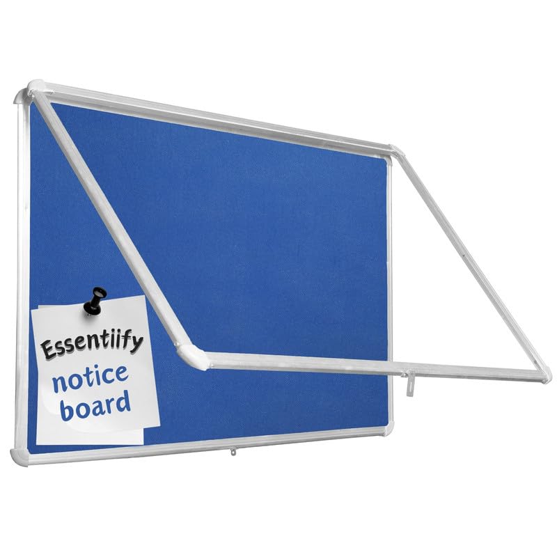 Essentiify 2x3 Feet Notice Board with Glass Door, pin Board/Soft Board ...