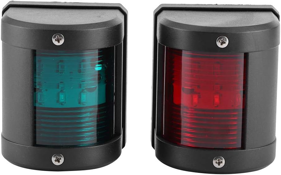 Mutuer LED Boat Navigation Lights, Pair of IP66 Red Green LED ...